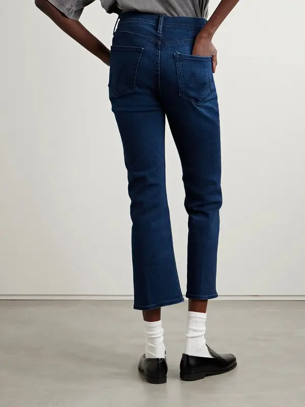 MOTHER Net Sustain The Tripper Ankle High-rise Flared Jeans