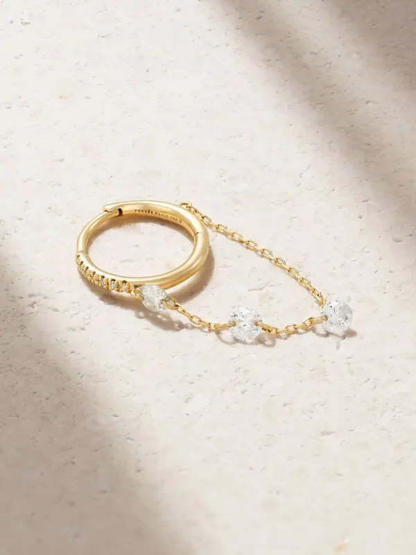 PERSEE 18-karat Diamond Earring - Gold