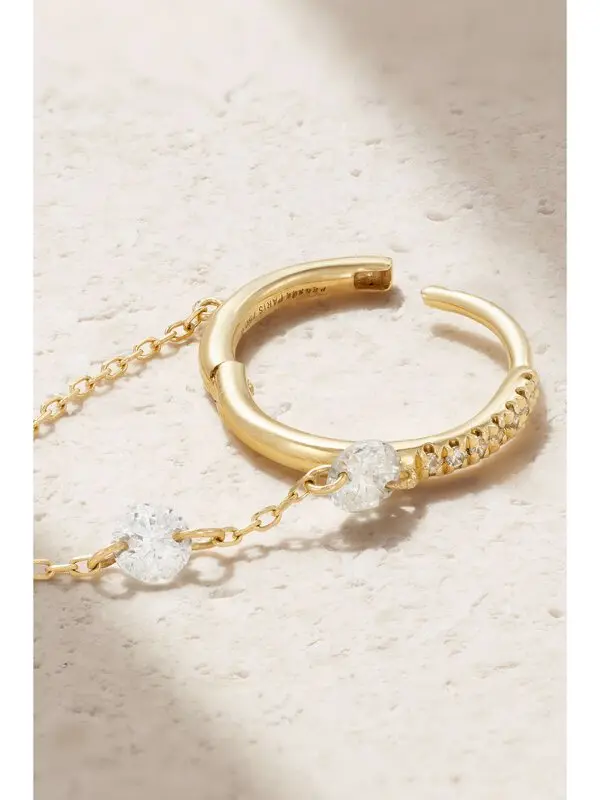PERSEE 18-karat Diamond Earring - Gold