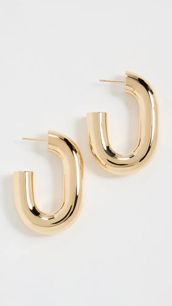 Rabanne Xl Link Hoop Earrings