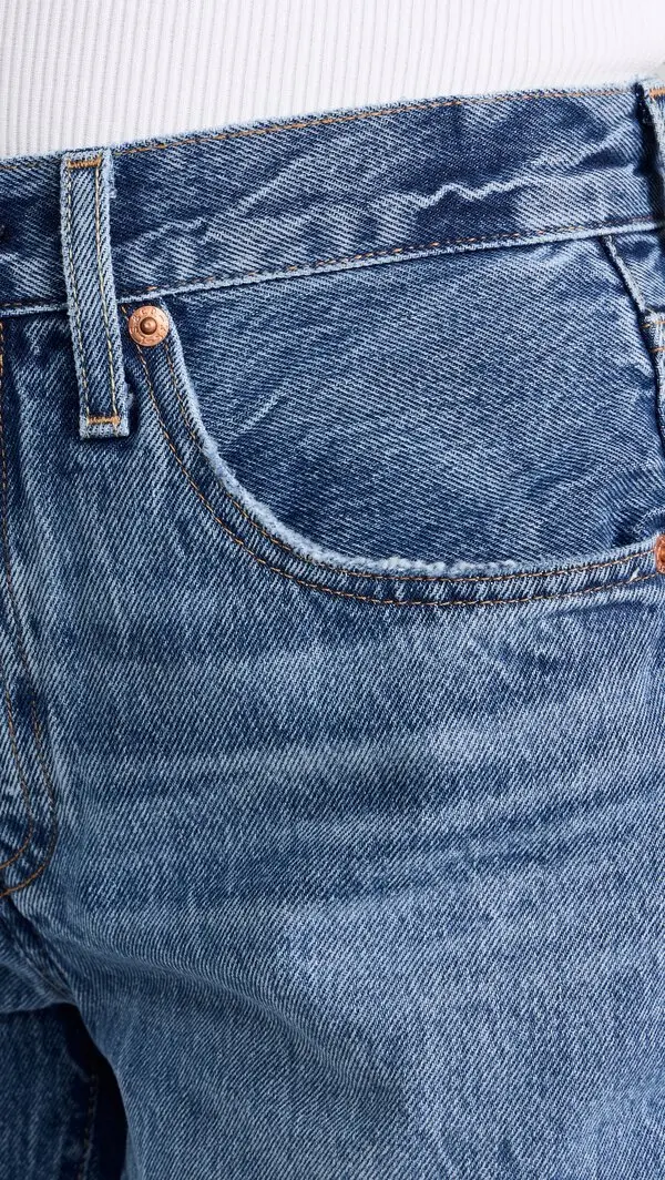 LEVI'S 501 Mid-thigh Denim Shorts - Blue Beauty