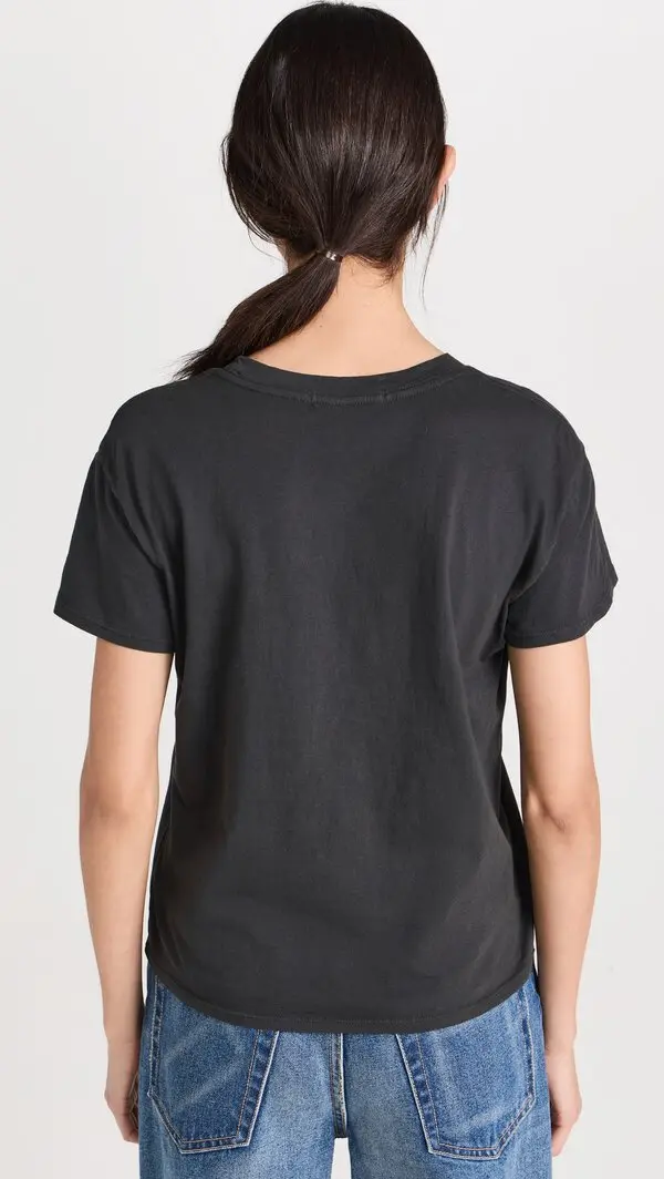 PERFECTWHITETEE Harley Cotton Boxy Crew Tee - Vintage Black