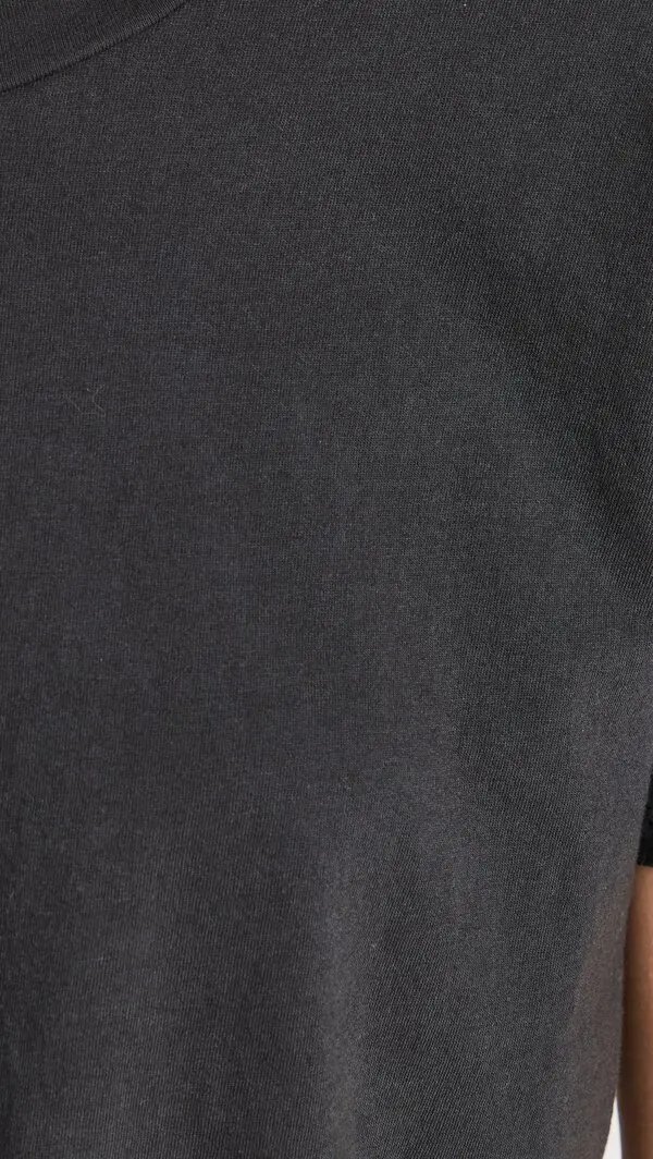 PERFECTWHITETEE Harley Cotton Boxy Crew Tee - Vintage Black