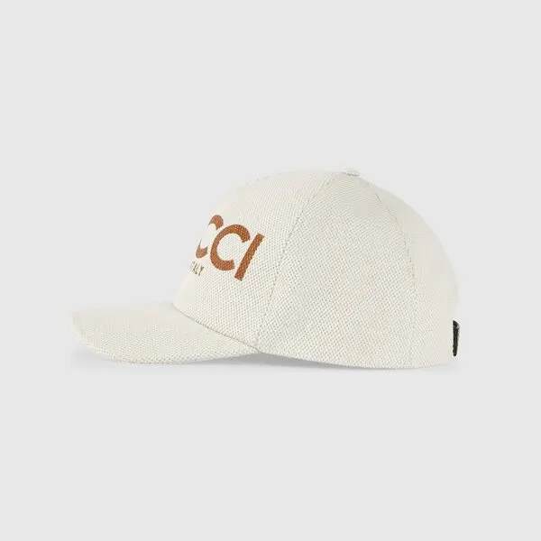 Gucci Baseball Hat With Print - White | Editorialist