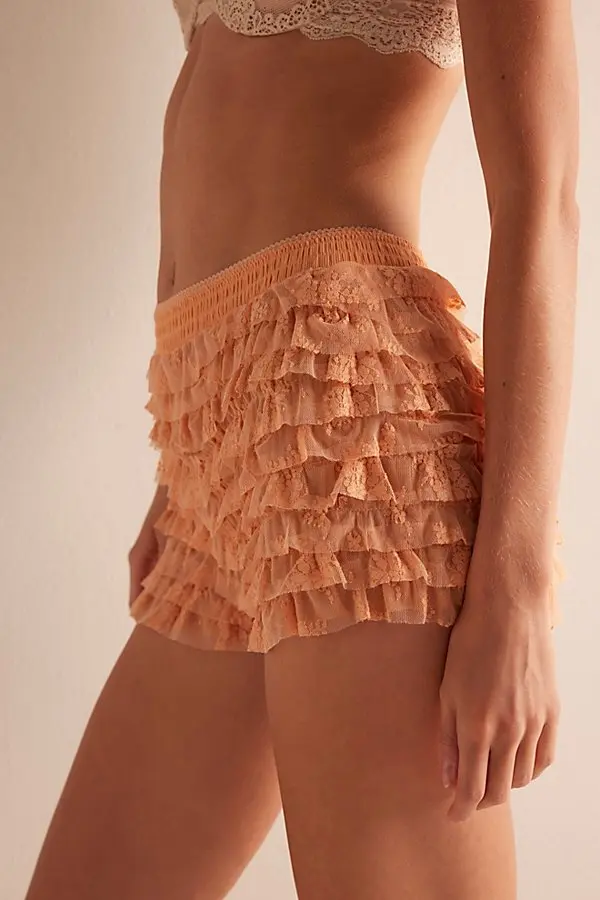 Free People Intimately Feeling For Lace Shorties - Sunset Star