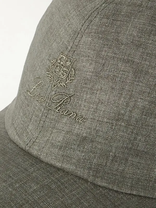 Loro Piana Logo-embroidered Linen Baseball Cap - Green