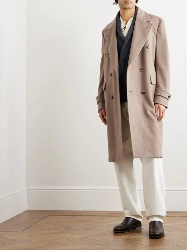 Thom Sweeney Double-breasted Cashmere Coat