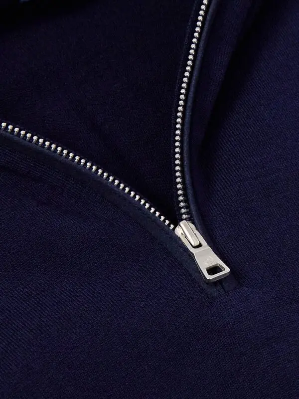Peter Millar Excursionist Flex Wool-blend Half-zip Sweater - Blue