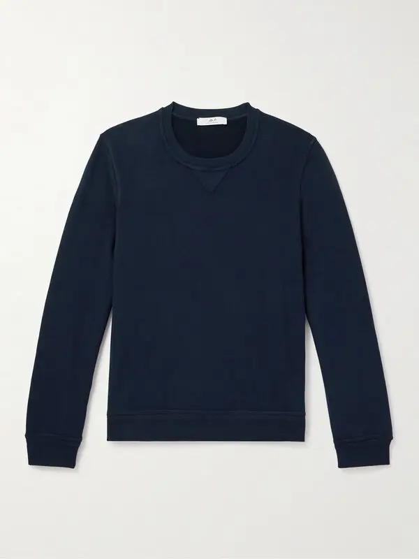 Mr P. Cotton-jersey Sweatshirt - Blue