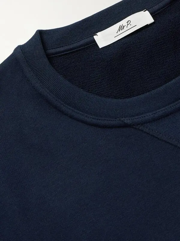Mr P. Cotton-jersey Sweatshirt - Blue