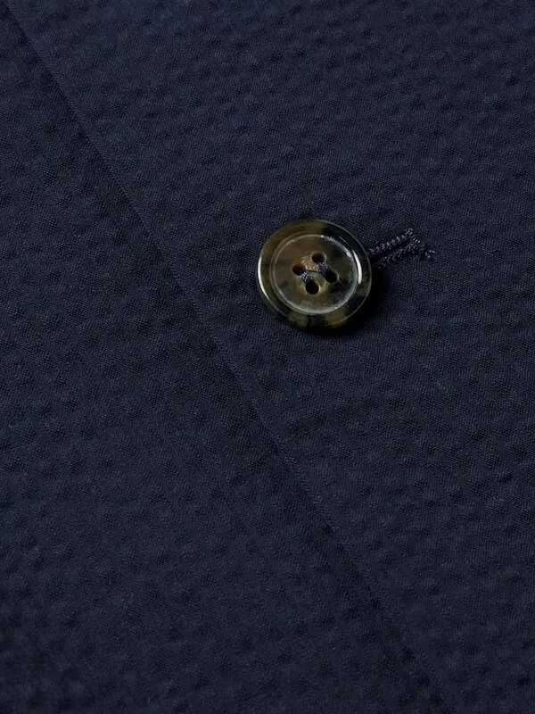 A.p.c. Cotton-seersucker Overshirt - Blue