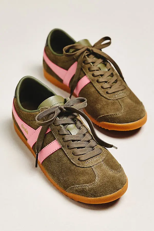 Gola Exclusive Bullet Pure Sneakers - Khaki/coral Pink/dark Brown