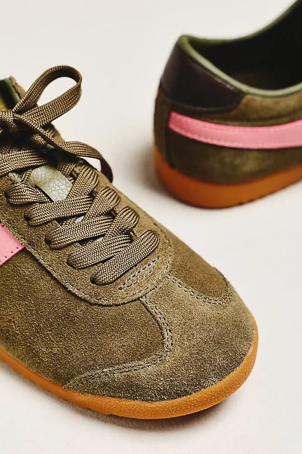 Gola Exclusive Bullet Pure Sneakers - Khaki/coral Pink/dark Brown