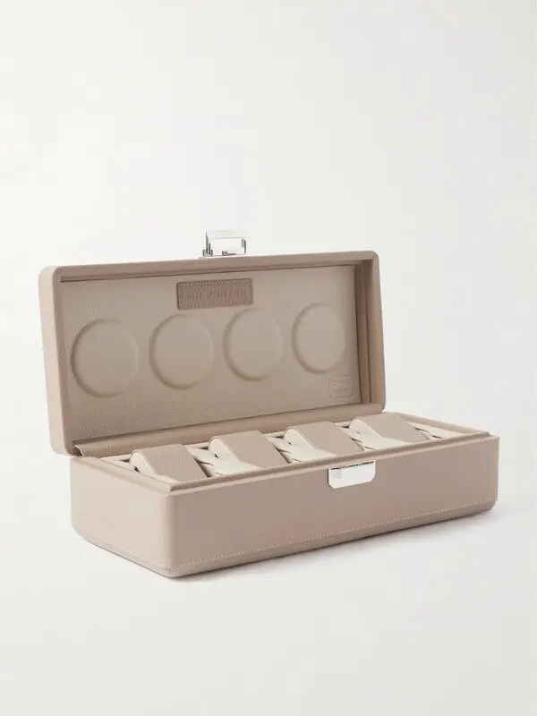 SCATOLA DEL TEMPO Full-grain Leather Watch Box - Neutrals