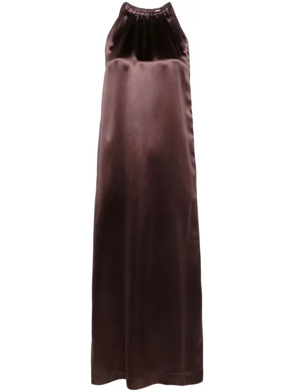 Loulou De Saison Morene Halterneck Maxi Dress - Purple