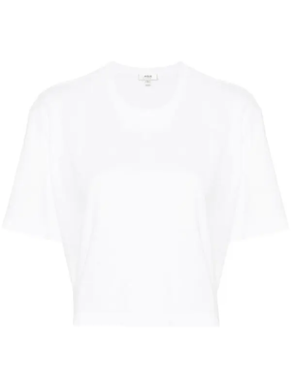 AGOLDE Anya Cropped T-shirt - White