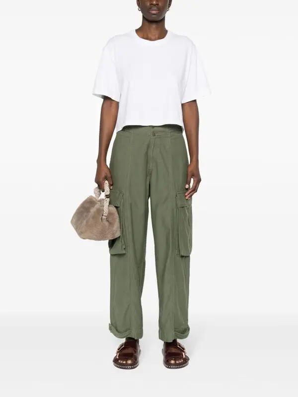 AGOLDE Anya Cropped T-shirt - White