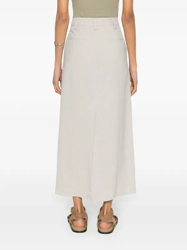 Brunello Cucinelli Fluid Twill Maxi Skirt