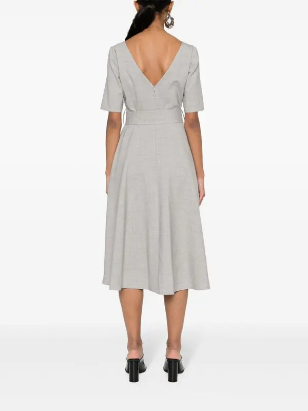 P.a.r.o.s.h Dart-detail A-line Dress - Grey