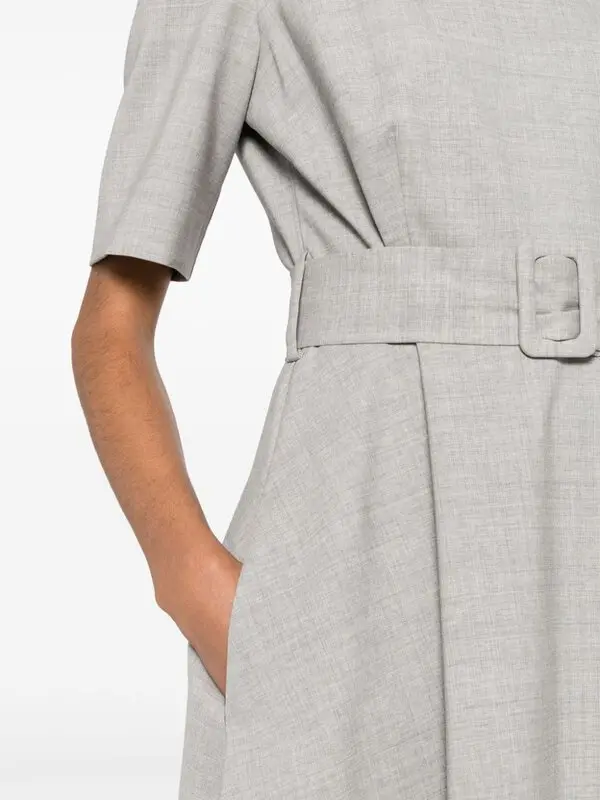 P.a.r.o.s.h Dart-detail A-line Dress - Grey