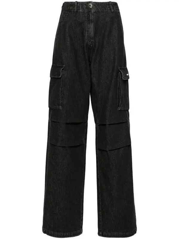 Coperni Mid-rise Wide-leg Jeans - Black