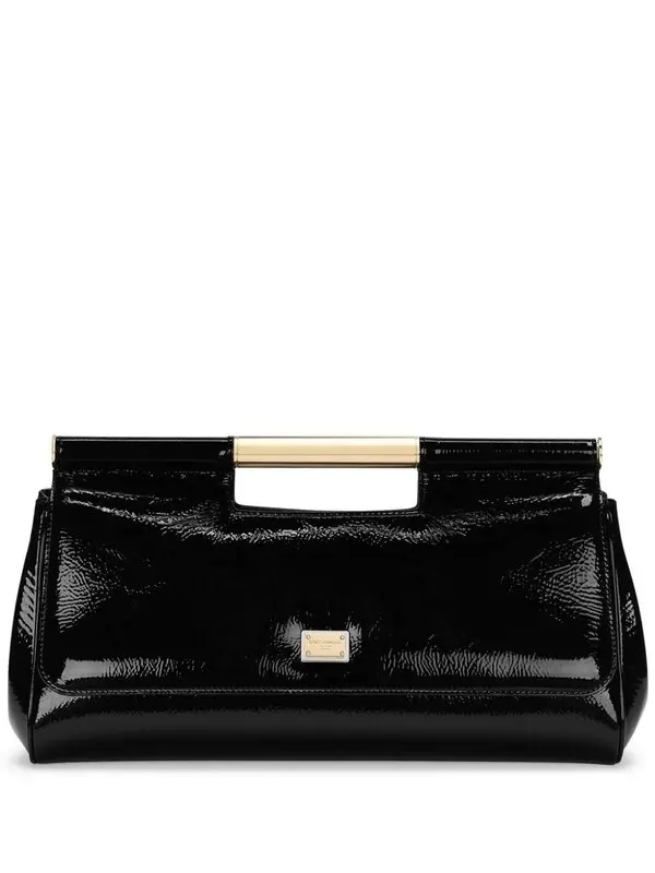 Dolce & Gabbana Patent-leather Clutch - Black