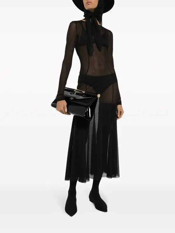 Dolce & Gabbana Patent-leather Clutch - Black