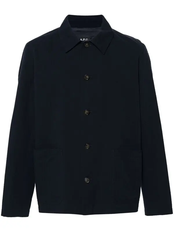 A.p.c. Texturised Cotton Shirt Jacket