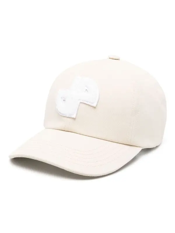 Patou Cotton Baseball Cap - Neutrals