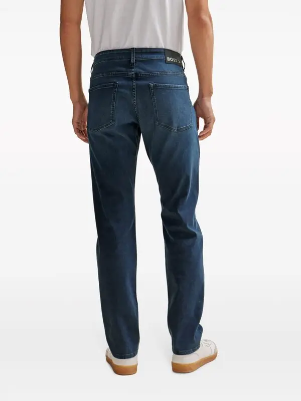 BOSS Slim-fit Stonewashed Jeans - Blue
