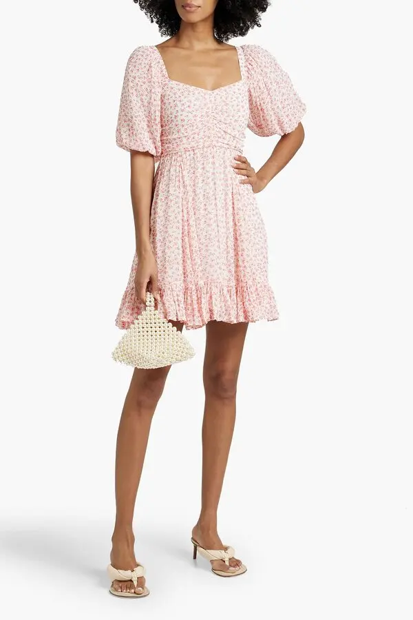 white christmas dresses Chiffon Mini Dress Sky Blue – Me & My Cousin main image 1
