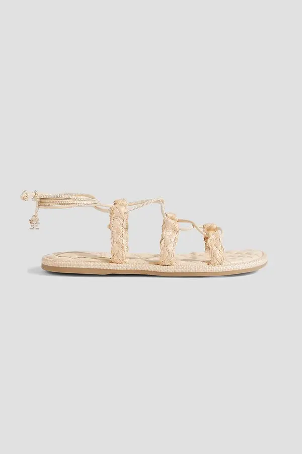 Sam Edelman Zariah Faux Raffia Sandals - Cream
