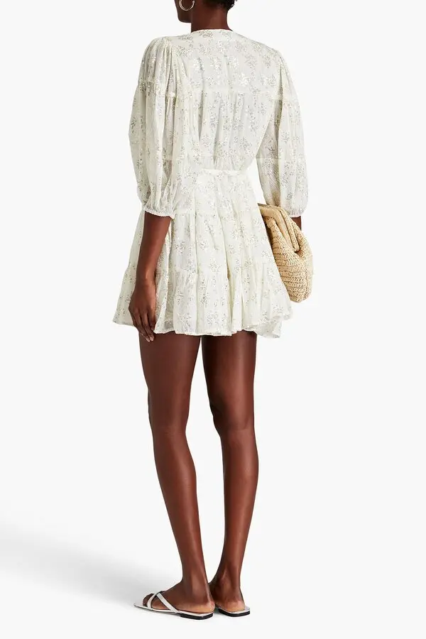 sundress sequin dress Sundress Thais sequin-embellishment Mini Dress | White