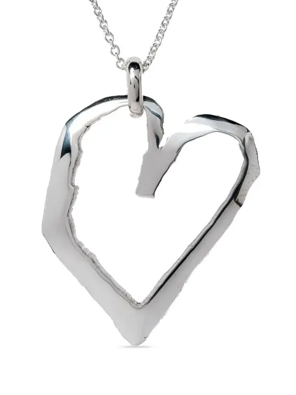 PARTS OF FOUR Jazz's Heart Necklace - Silver