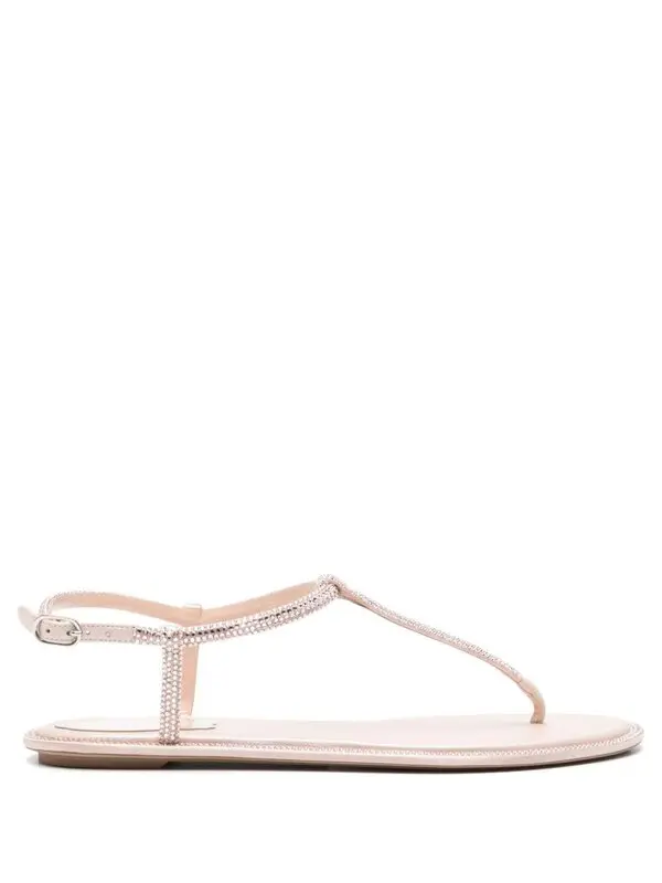 Rene Caovilla Diana Embellished Sandals - Pink