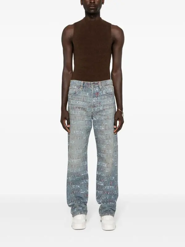 LANVIN X Future Logo-print Jeans