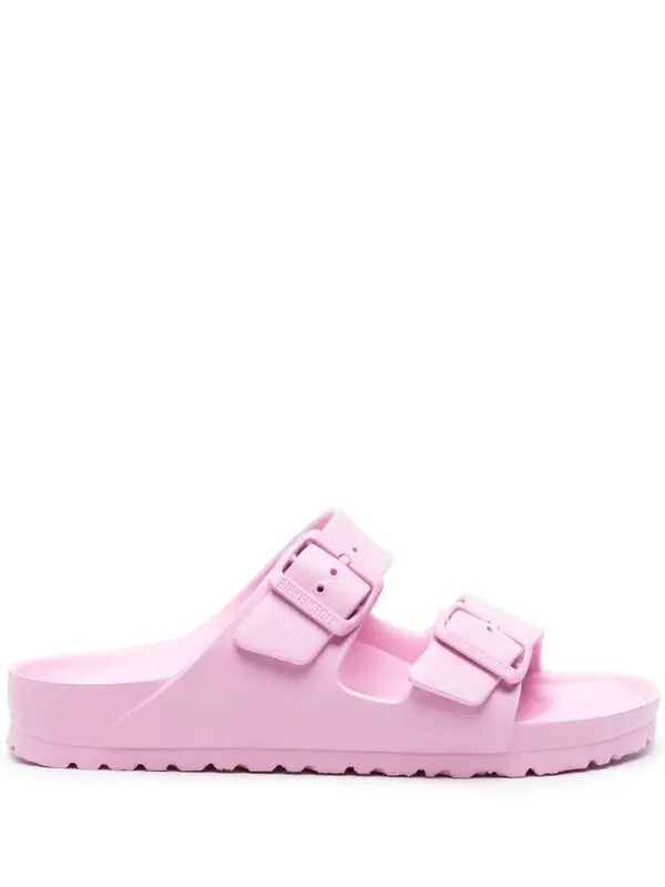 BIRKENSTOCK Arizona Logo-buckle Slides