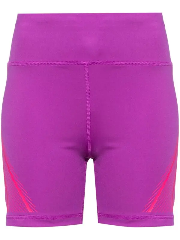 Adidas By Stella McCartney Graphic-print Running Shorts - Purple