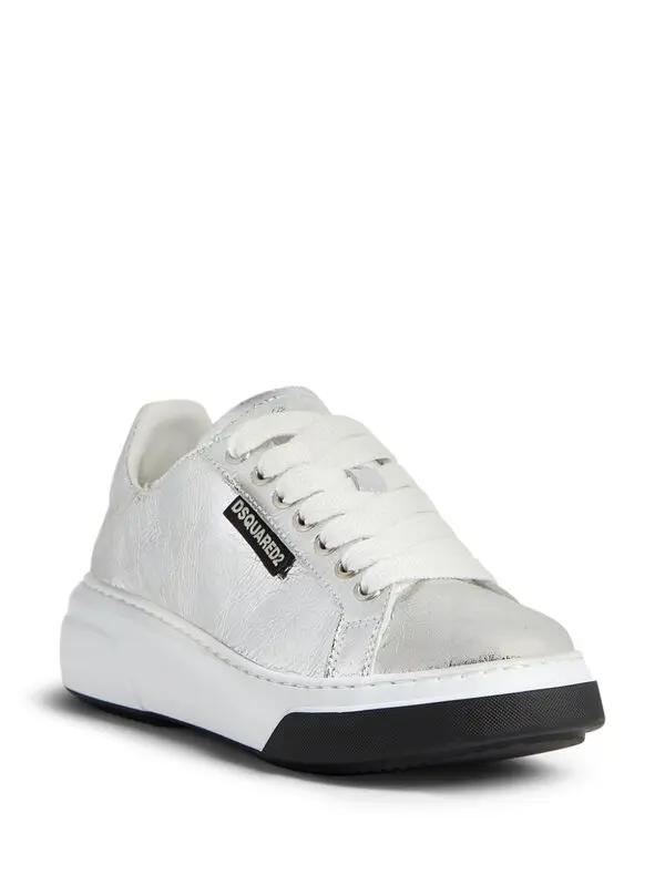 Dsquared2 Metallic-finish Lace-up Sneakers