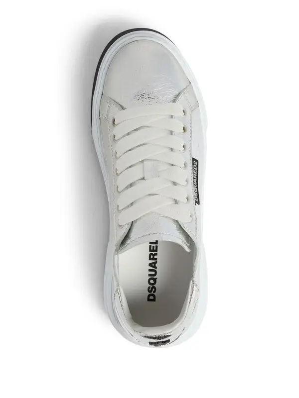 Dsquared2 Metallic-finish Lace-up Sneakers