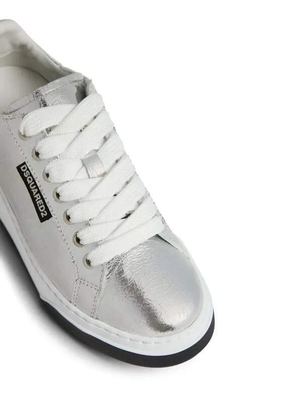 Dsquared2 Metallic-finish Lace-up Sneakers