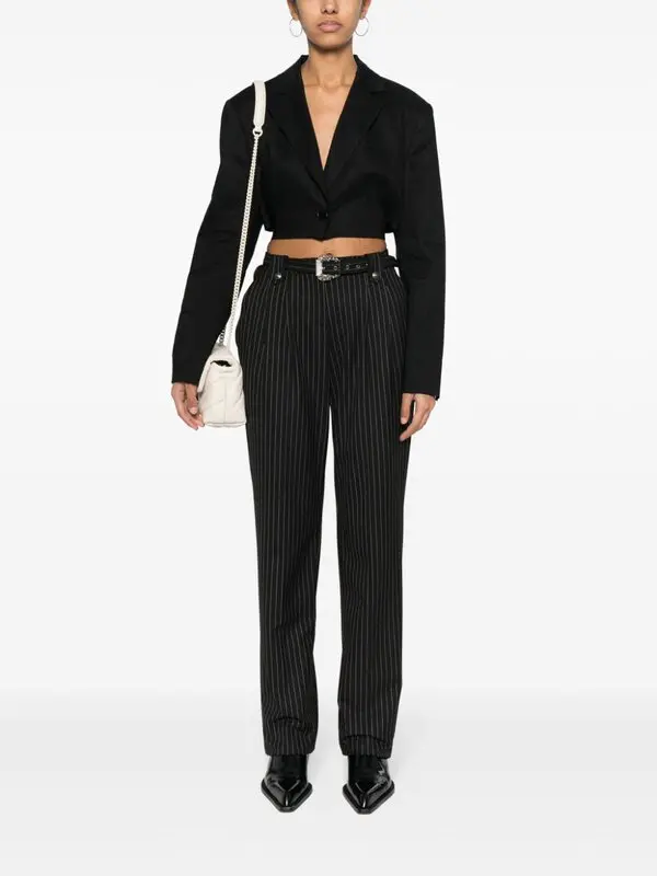 Versace Pinstriped Straight Trousers