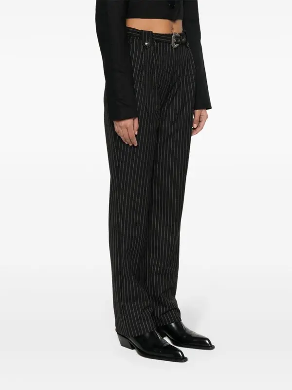 Versace Pinstriped Straight Trousers
