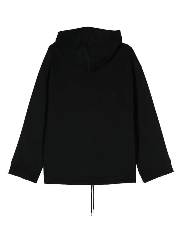 COURREGES Logo-patch Cotton Hoodie