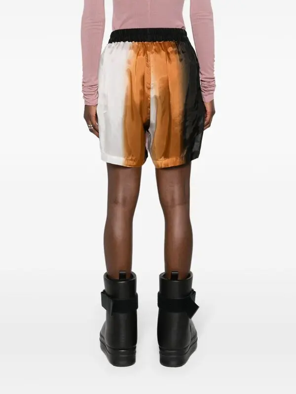 Rick Owens Gradient-effect Wide-leg Shorts