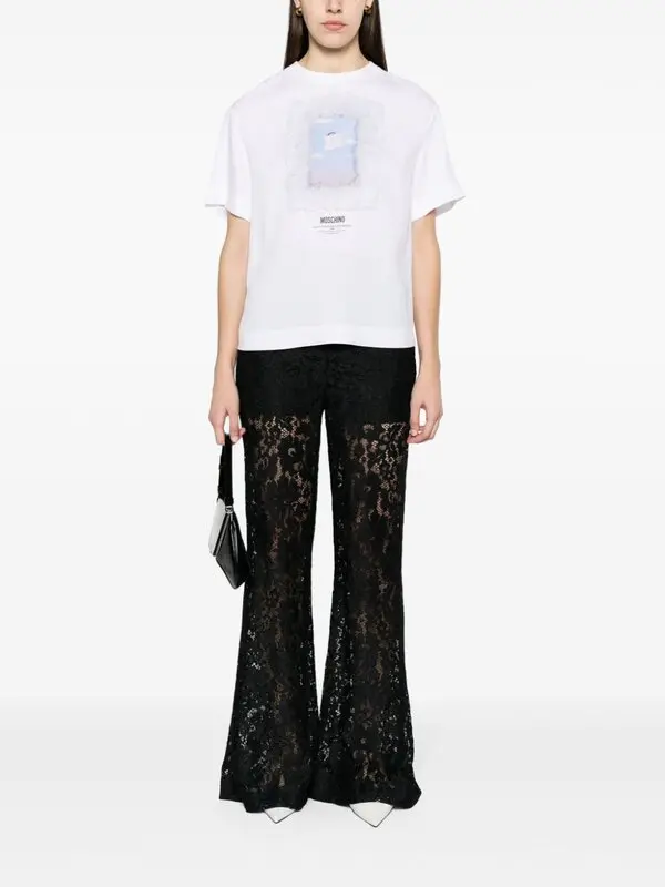 Moschino Graphic-print Crepe T-shirt