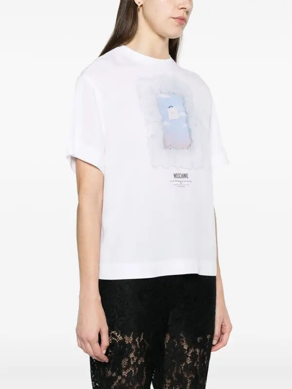 Moschino Graphic-print Crepe T-shirt