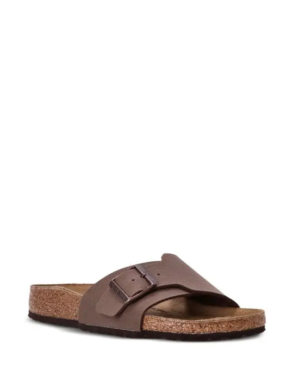 BIRKENSTOCK Catalina Leather Slides - Brown