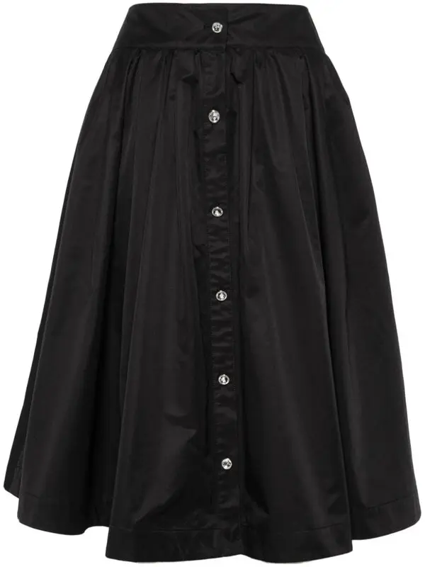 Moschino A-line Pleated Midi Skirt