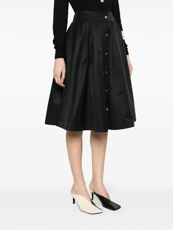 Moschino A-line Pleated Midi Skirt